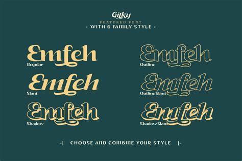 Gitky Display Font On Yellow Images Creative Store
