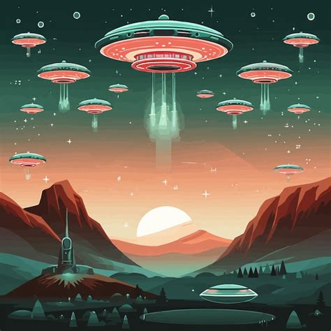 multiple vector illustrations of retro premium ai generated vector