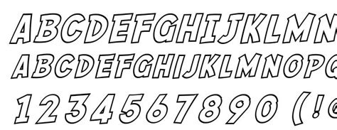 SF Comic Script Outline Font Download Free LegionFonts