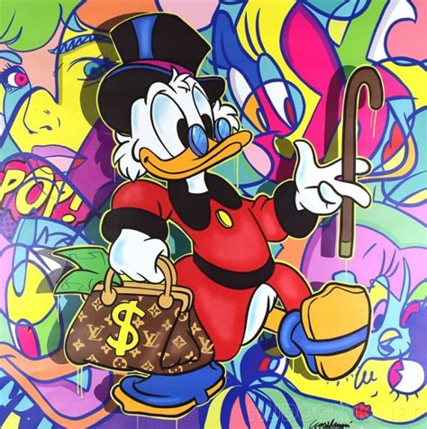 Картина Скрудж Макдак Размеры 60x40 Год 2015 Цена 27000 рублей Художник Алтаева Татьяна