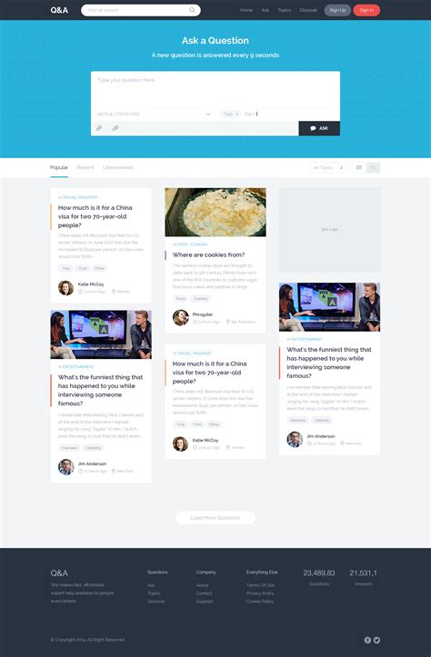 Questions And Answers Landing Page Web Design Quotes Ui Web Ui