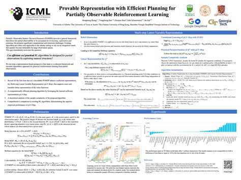 Icml Poster Provable Representation With Efficient Planning For Partially Observable