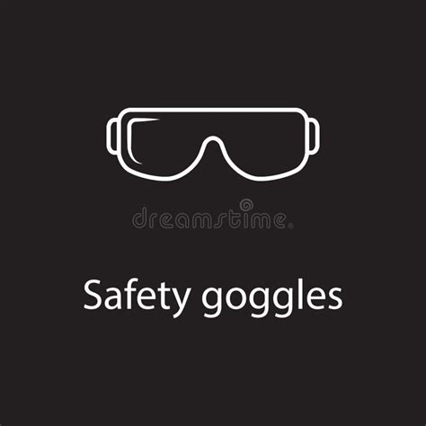 Safety Glasses Icon Simple Element Illustration Safety Glasses Symbol