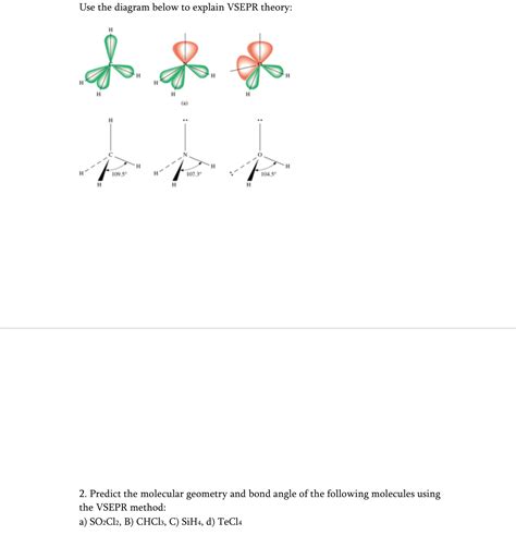 [solved] use the diagram below to explain vsepr theory a