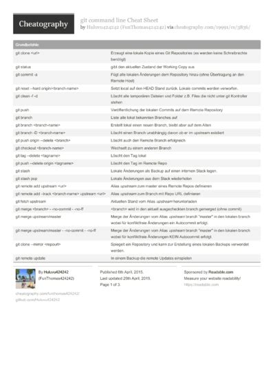 cheat sheets in deutsch german cheat sheets for