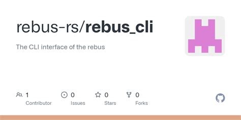 GitHub Rebus Rs Rebus Cli The CLI Interface Of The Rebus