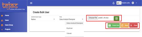 create user tejasvi