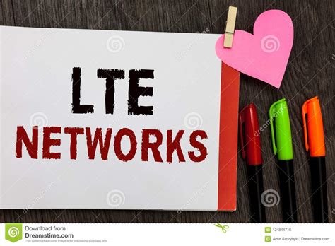Word Writing Text Lte Networks Business Concept For Fastest Network