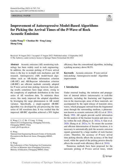Improvement Of Autoregressive Model Based Algorithms For Picking The Arrival Times Of The P Wave