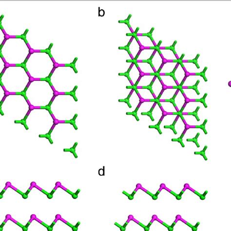 Top View A And Side View C Of Aa Stacking Bilayer α Gete Top View