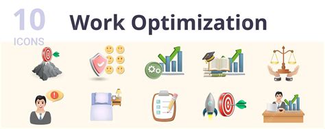 Premium Vector Work Optimization Set Creative Icons Purpose Emotional