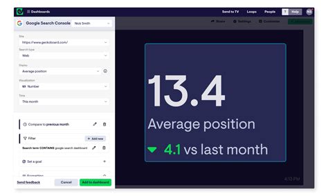 How To Make A Google Search Console Dashboard To Monitor Search KPIs Geckoboard Blog