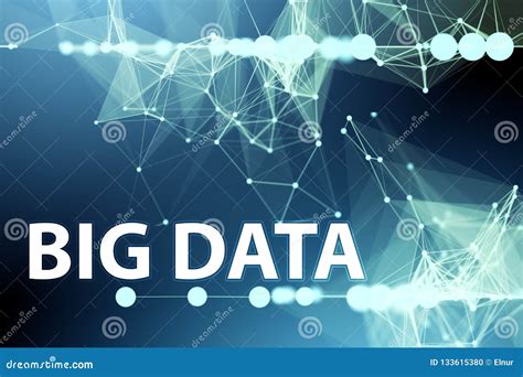The Big Data And Data Mining Concept Illustration 3d Rendering Stock