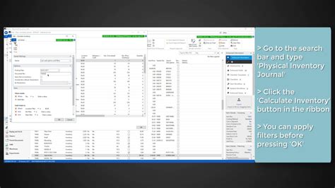 Dynamics Nav Physical Inventory Overview