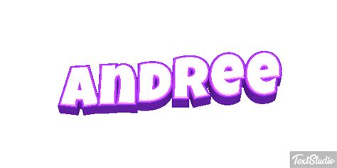 Andrée Name Animated  Logo Designs
