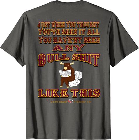 Bull Shit T Shirt Clothing Shoes And Jewelry