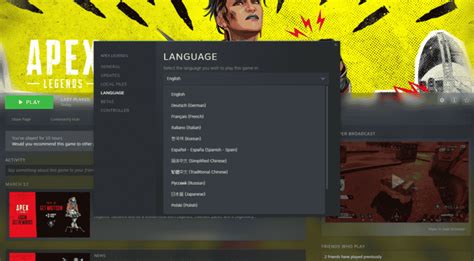How To Change Language In Apex Legends PC Xbox Switch Mobile PS