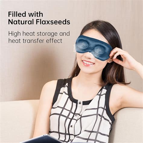 Newgo Moist Heat Eye Compress Microwaveable Hot Eye Mask For Irritated Eyes And Dry Eyes