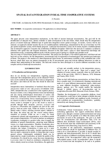 pdf spatial data integration in real time cooperative systems