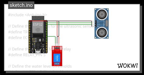 Water Level Wokwi Esp32 Stm32 Arduino Simulator