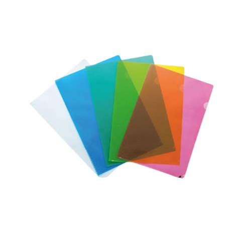 Dossvett Umoe L Shape Folder A4 Pinkblueredyellowpurpleorange