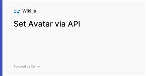 set avatar via api voters wiki js
