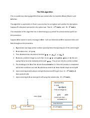 Understanding the RSA Algorithm: Encryption and Decryption | Course Hero