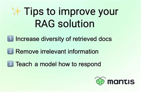 Mantisnlp On Linkedin Here Are Some Techniques That Can Improve Your Rag