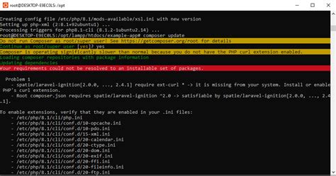 Error Require Ext Curl In Ubuntu Command Composer Update Or Install Cmsgalaxy