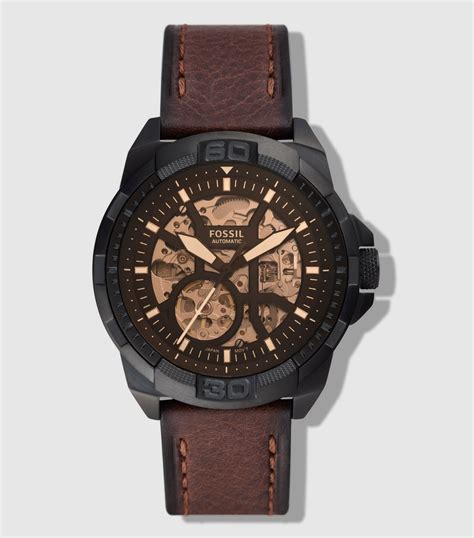 Fossil Reloj Para Hombre Bronson Casual Caf Negro El Palacio De Hierro