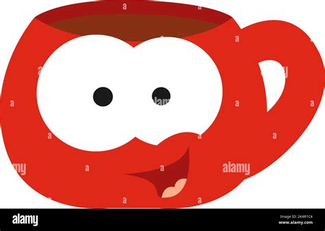 Tiny Red Cup Illustration Vector On A White Background Stock Vector Image And Art Alamy