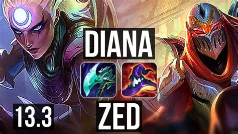 Diana Vs Zed Mid 65 Winrate 812 Godlike Euw Master 133