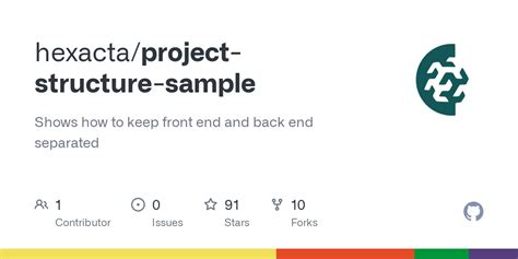 Github Hexactaproject Structure Sample Shows How To Keep Front End And Back End Separated