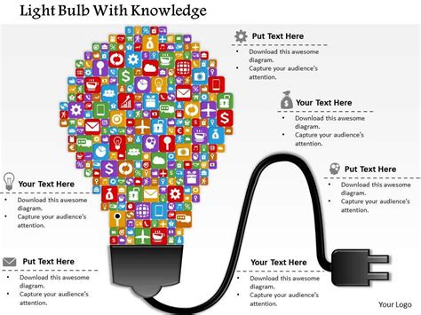 0614 Concept Of Knowledge Diagram Powerpoint Template Slide Presentation Powerpoint Templates
