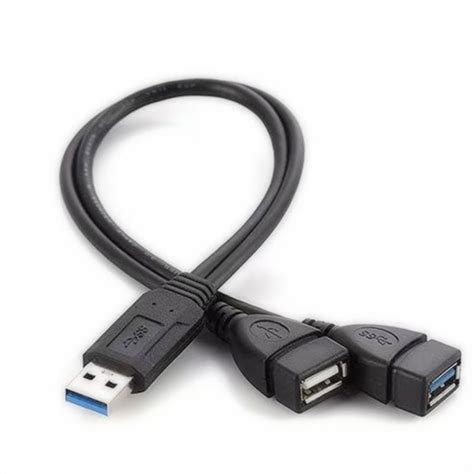 Универсальный Usb 3 0 2 0 штекер двойной Usb 3 0 гнездовой разветвитель 2 портовый Usb