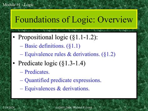 Logic Mathematics In The Modern World Ppt