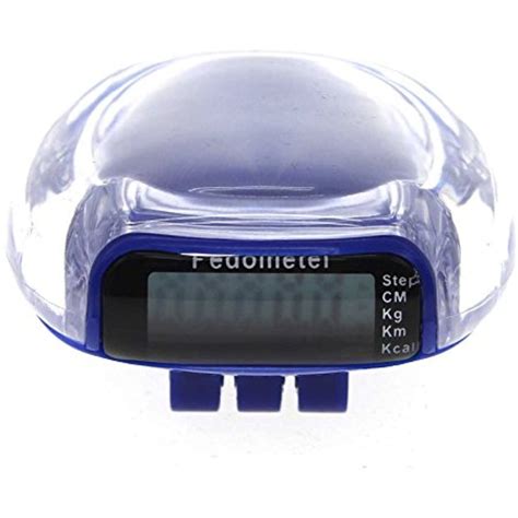 Pocket Size Solar Energy Pedometer Blue