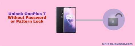 Unlock OnePlus With Forgotten Password Or Pattern Lock