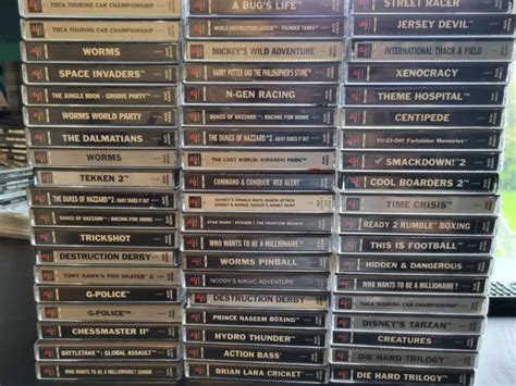 PS PLAYSTATION ONE Game Disk Manual Case Choose PAL Smackdown Worms TOCA Retro PicClick UK