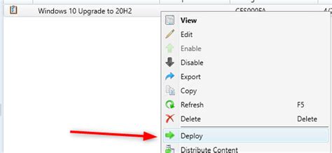 Deploy Win Feature Update Using An SCCM Upgrade Task Sequence