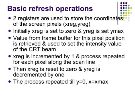 lecture raster and random scan systems ppt computing technology