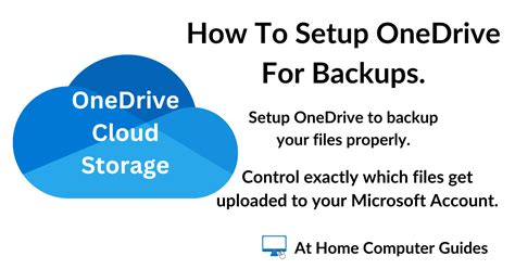 How To Setup OneDrive To Backup Your Files At Home Computer Guides