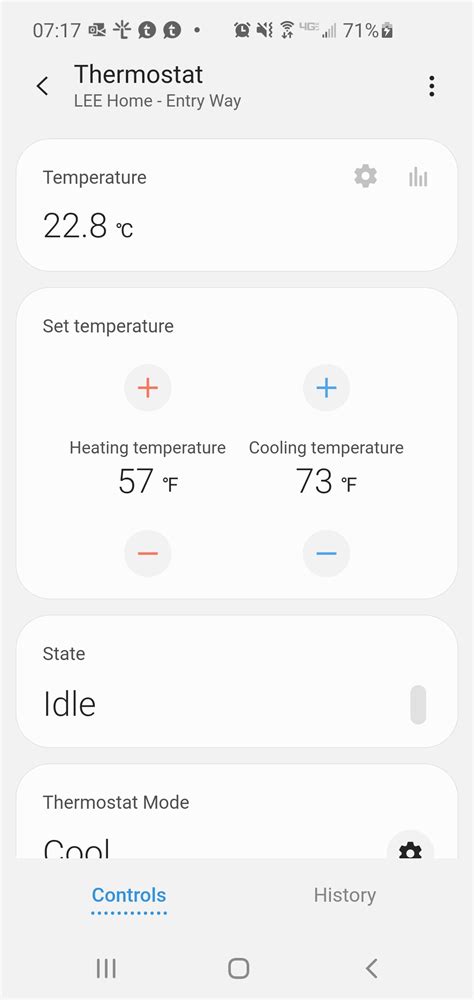 Thermostat Stuck In Celcius Smartapps And Automations Smartthings