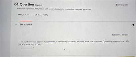 solved 04 question 1 point a seepage 306 potassium