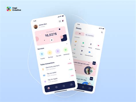 Mefi E Wallet App Ui Kit By Capi Product On Dribbble