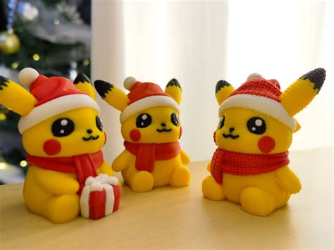 Adorable Pikachu Sitting Pose Keychain Toy Pikachu【sitting Pose】 Keychain Toy By 花田小猫 Makerworld