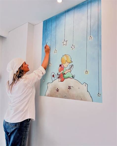 ‎سحر محمدی نقاشی بوم و دیوار‎ On Instagram‎ شازده کوچولو این راز