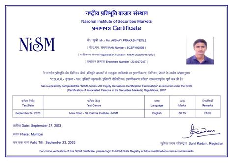 Akshay Yeole On Linkedin Certification Equityderivatives Nism 16 Comments