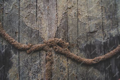 Premium Photo Termite Infested Close Up On Termite Infested Wood