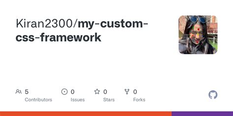 github kiran2300 my custom css framework